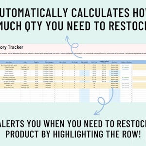 Simple Inventory Tracking System for Small Business Spreadsheet Google ...