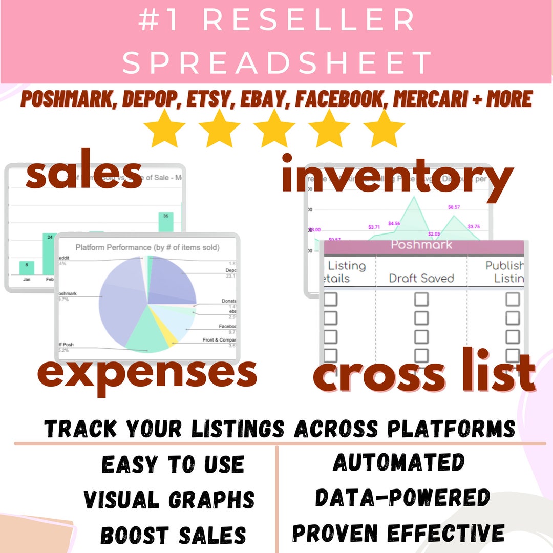 Reseller Spreadsheet Cross List Tracker Google Sheets Flipper Sheet ...