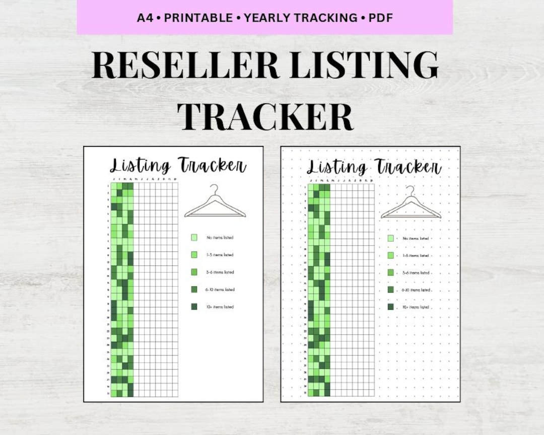 Poshmark Listing Tracker, Poshmark Printables, Poshmark Printable ...