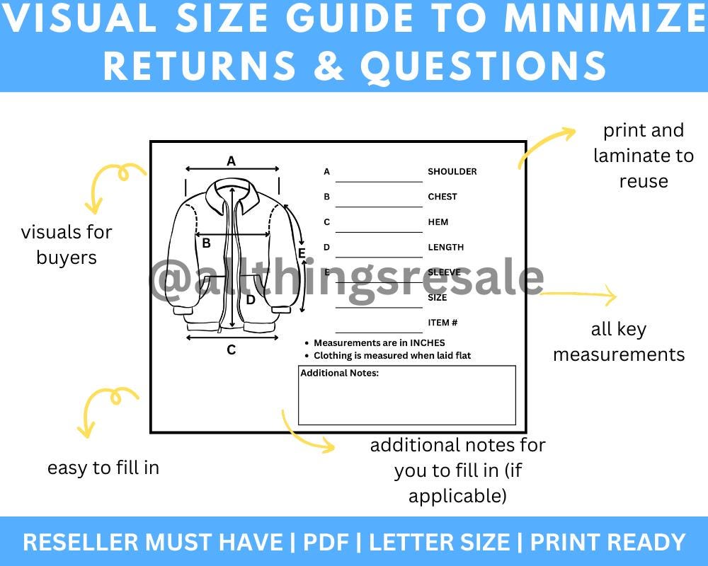 13 Jackets Measurement Tool, Coat Measurement Guide, Jacket Measurement ...