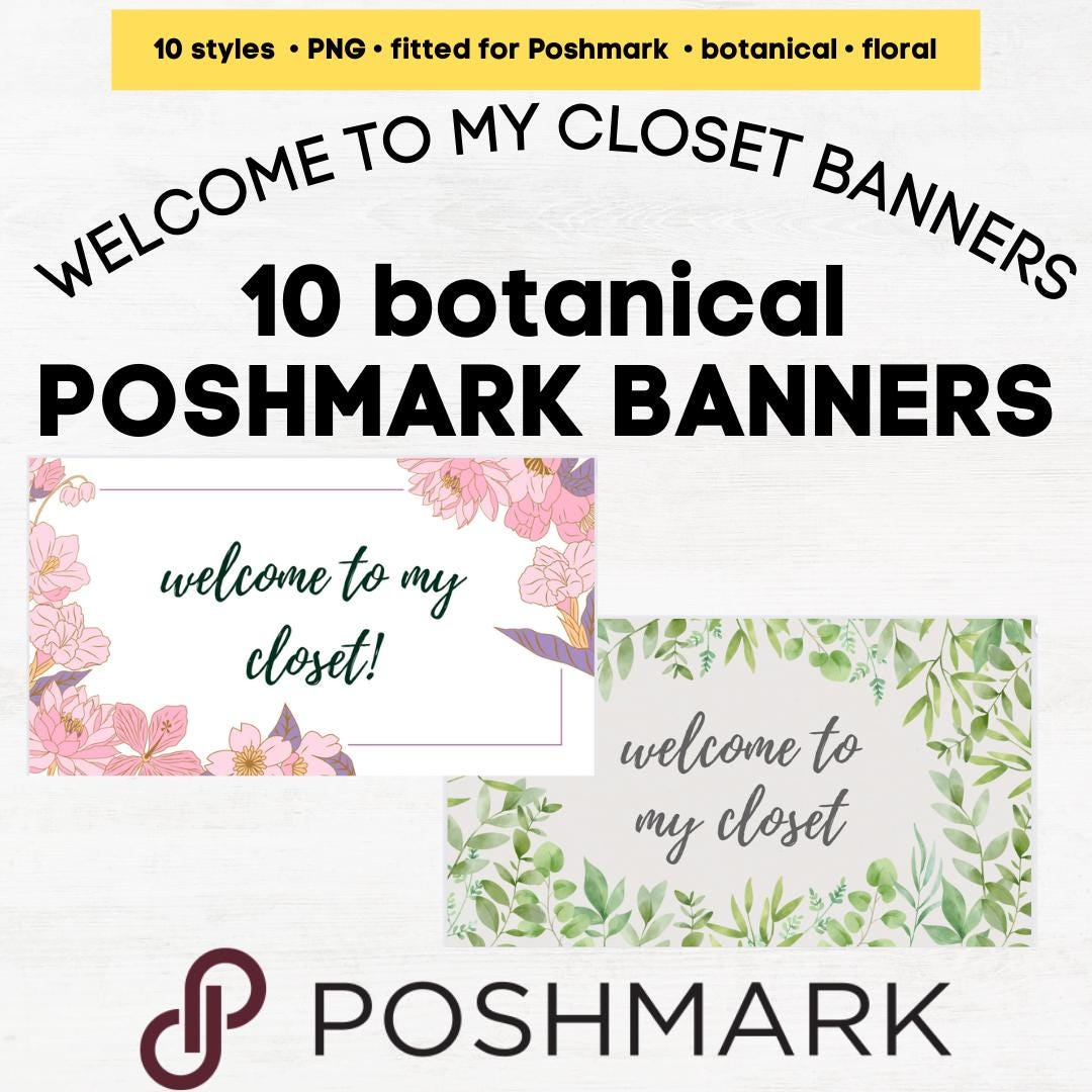 Floral Poshmark Banners, Poshmark Banner, Banner Poshmark, Poshmark ...