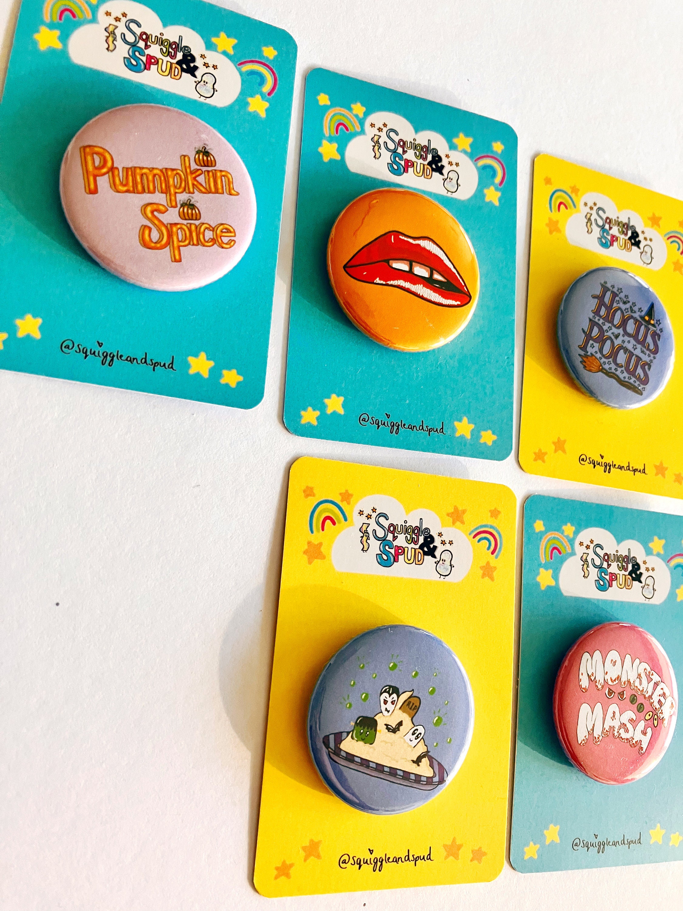 Button Badge Horror Lips Badge Lips Pin Badge Lips Button - Etsy