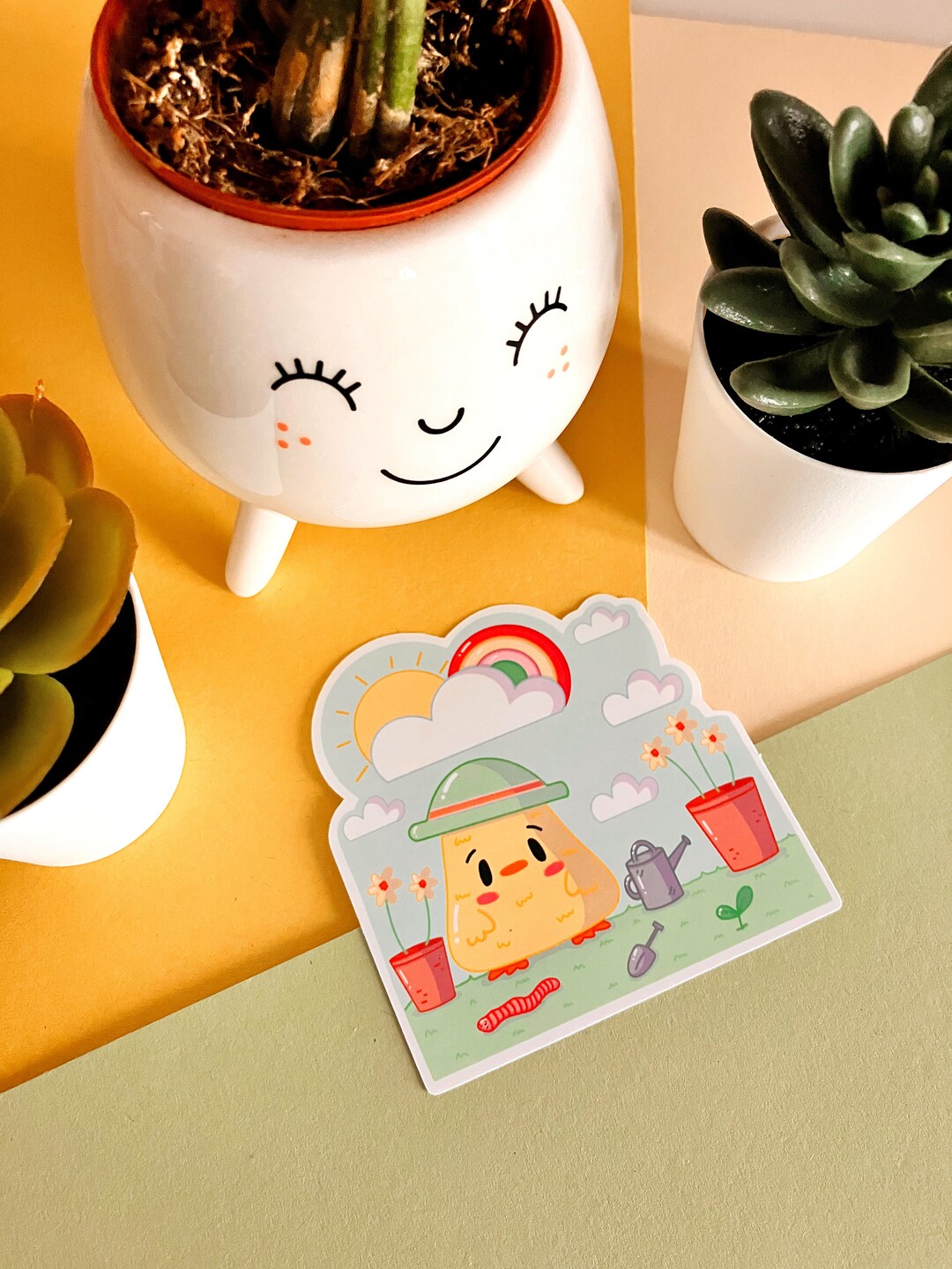 Vinyl Chick Decal, Decal Sticker, Kawaii Sticker, Cute Vinyl Sticker ...