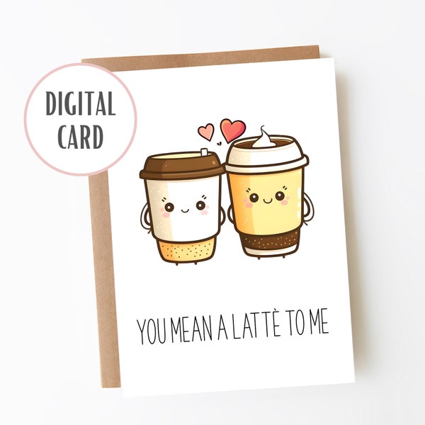 Coffee Pun Card - Etsy