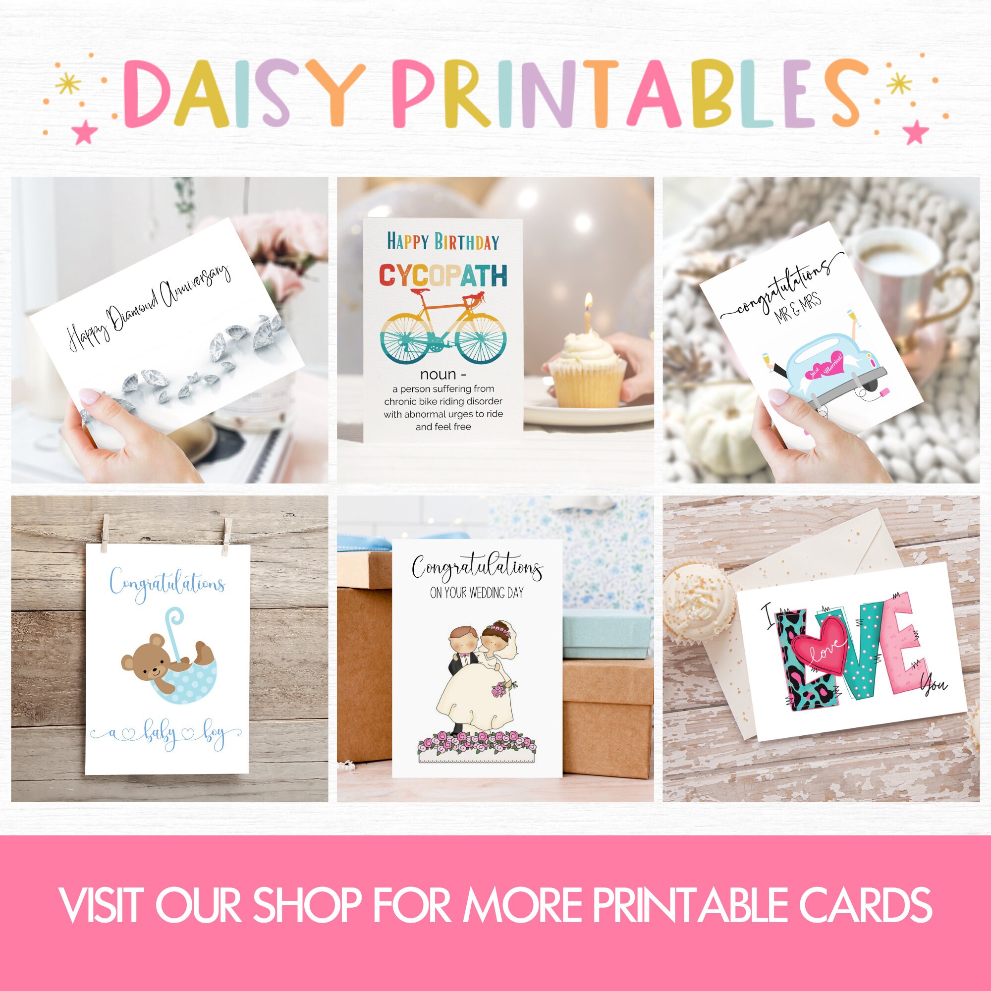 PRINTABLE Space Birthday Card, Printable Boy's Birthday Card, Space ...