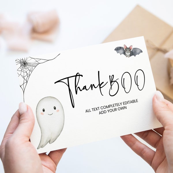 Spooky Thank You Cards - Etsy