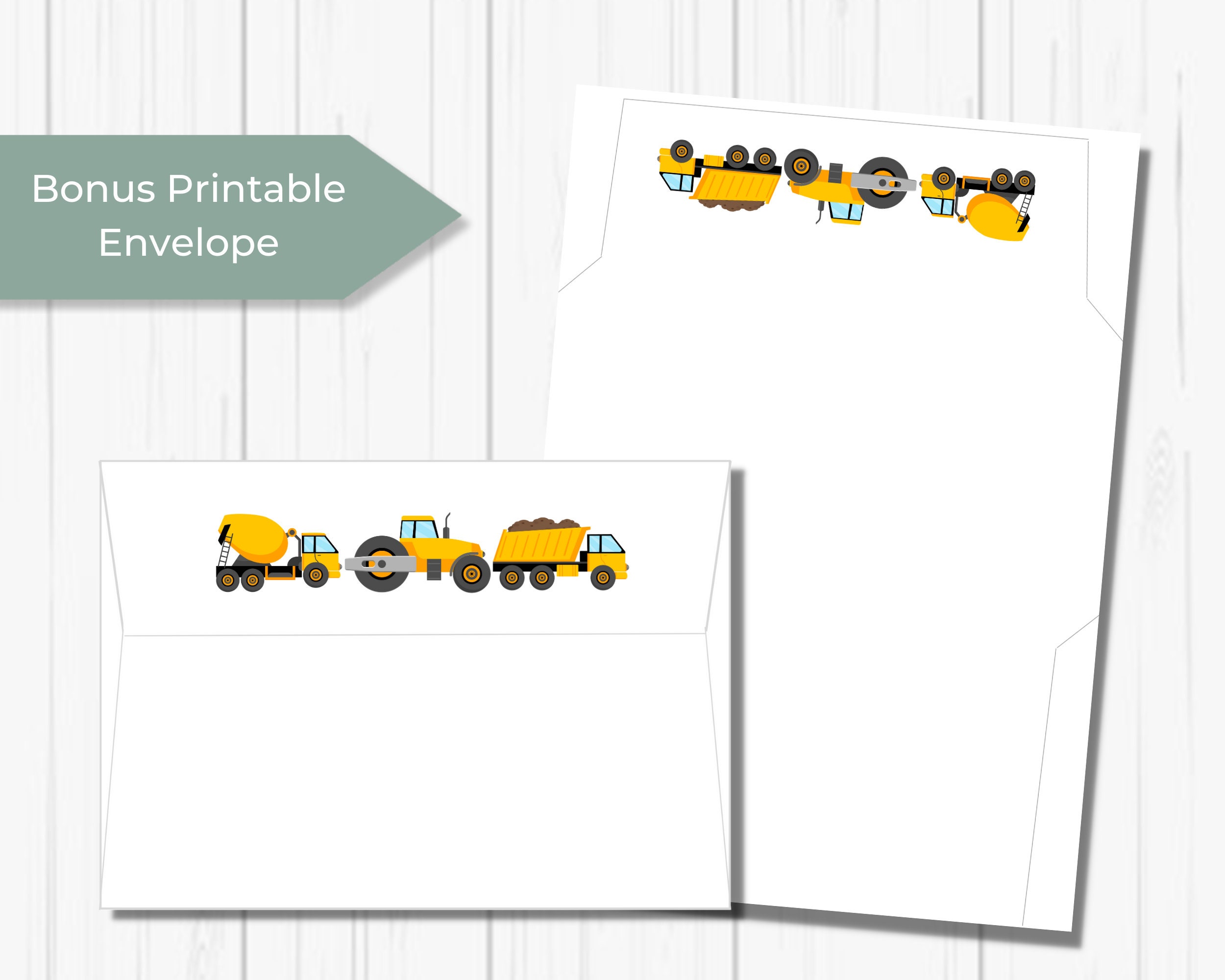 Construction Digger Birthday Card Digger 1st Birthday Diggers - Etsy