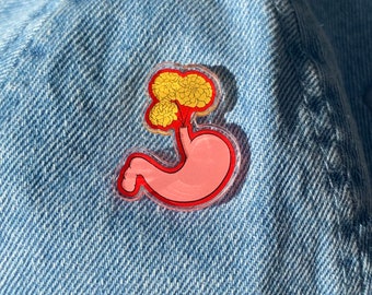 Stomach Pin | Etsy