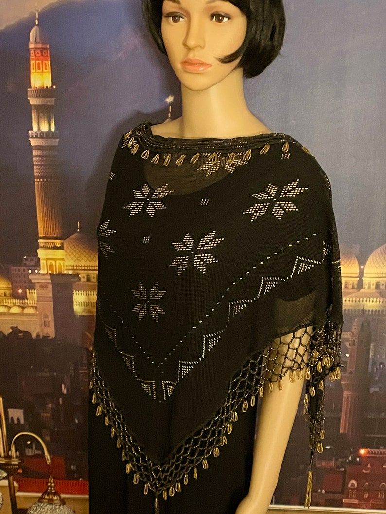 Gold Egyptian Assuit Beaded Hip Scarf Bellydance Hip Scarf - Etsy