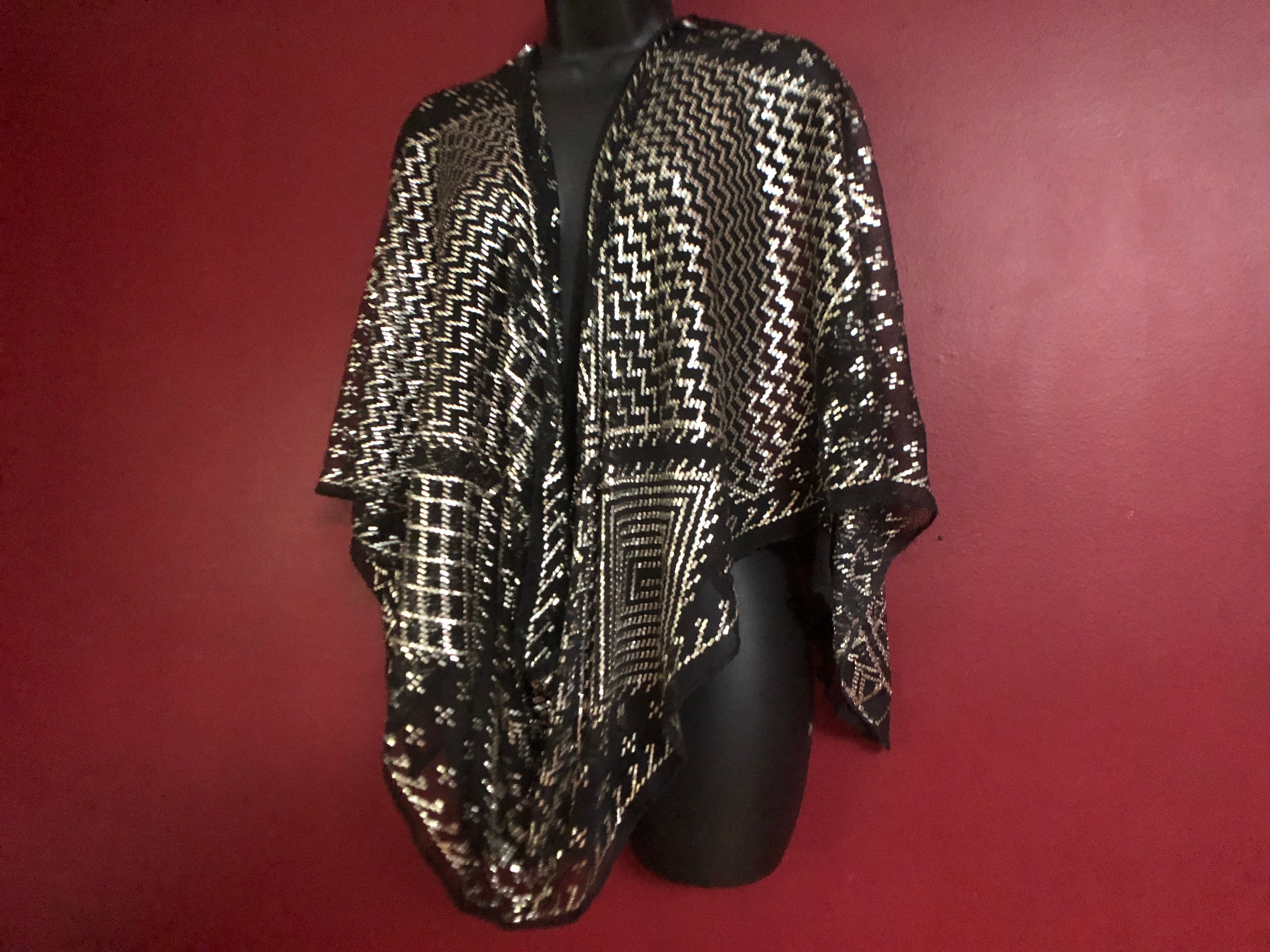 Gorgeous Egyptian VINTAGE Assuit Shawl Bellydance Assuit Egyptian ...