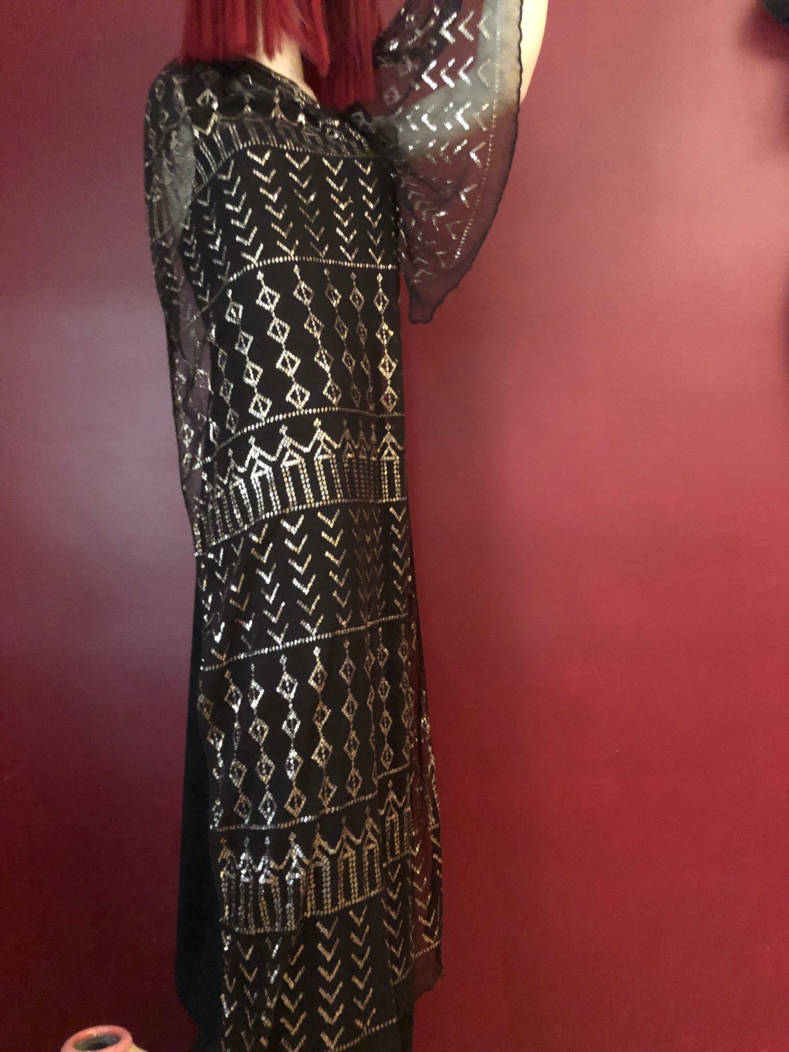 13 Row Egyptian Vintage Assuit Shawl With Silver - Etsy