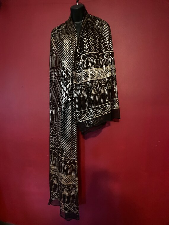 Coptic Treasure Vintage Egyptian Assuit Shawl 1930 Pi… - Gem