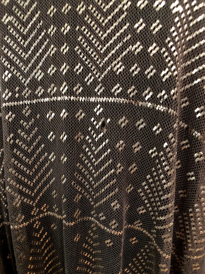 Brown/silver Vintage Egyptian Assuit Tunic 1920's Bellydance/flappr ...