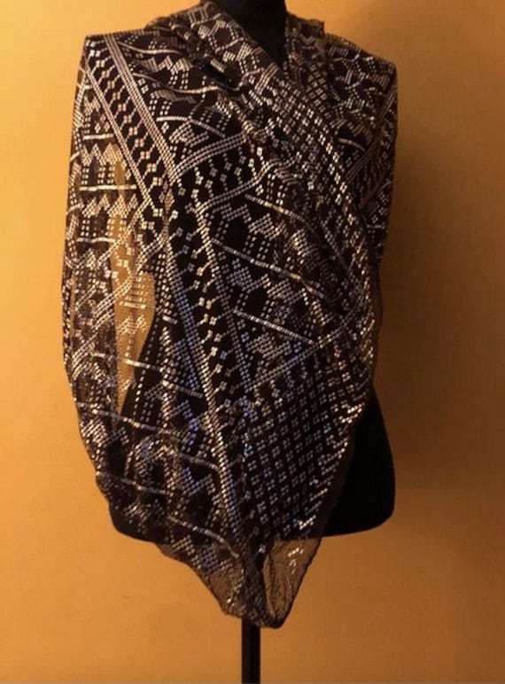 200 Camels Egyptian Vintage Assuit Shawl 1930 Egyptia… - Gem