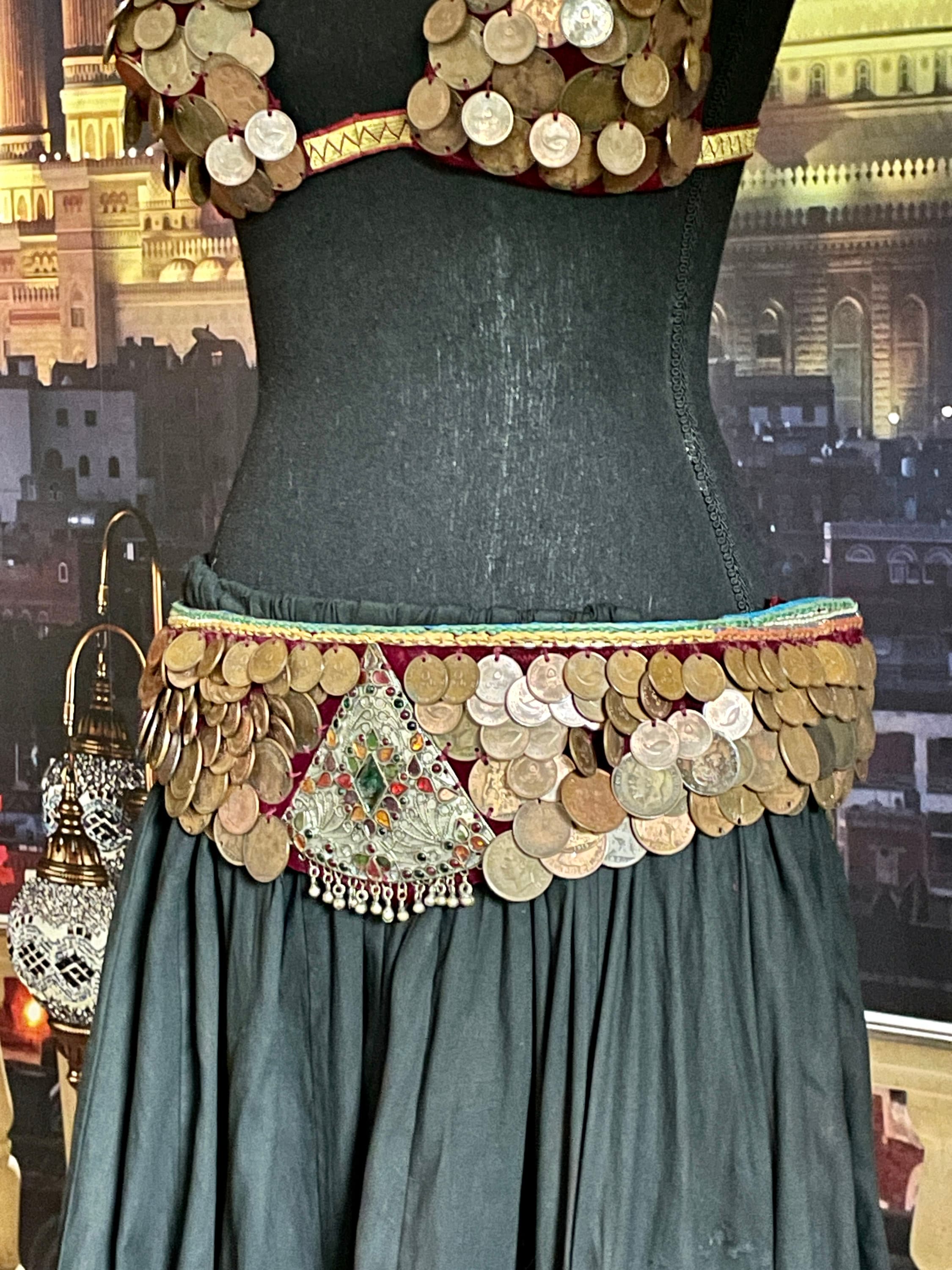 Spectacular Large SUPER COIN Professional Bellydance Belt/coin Belt ...