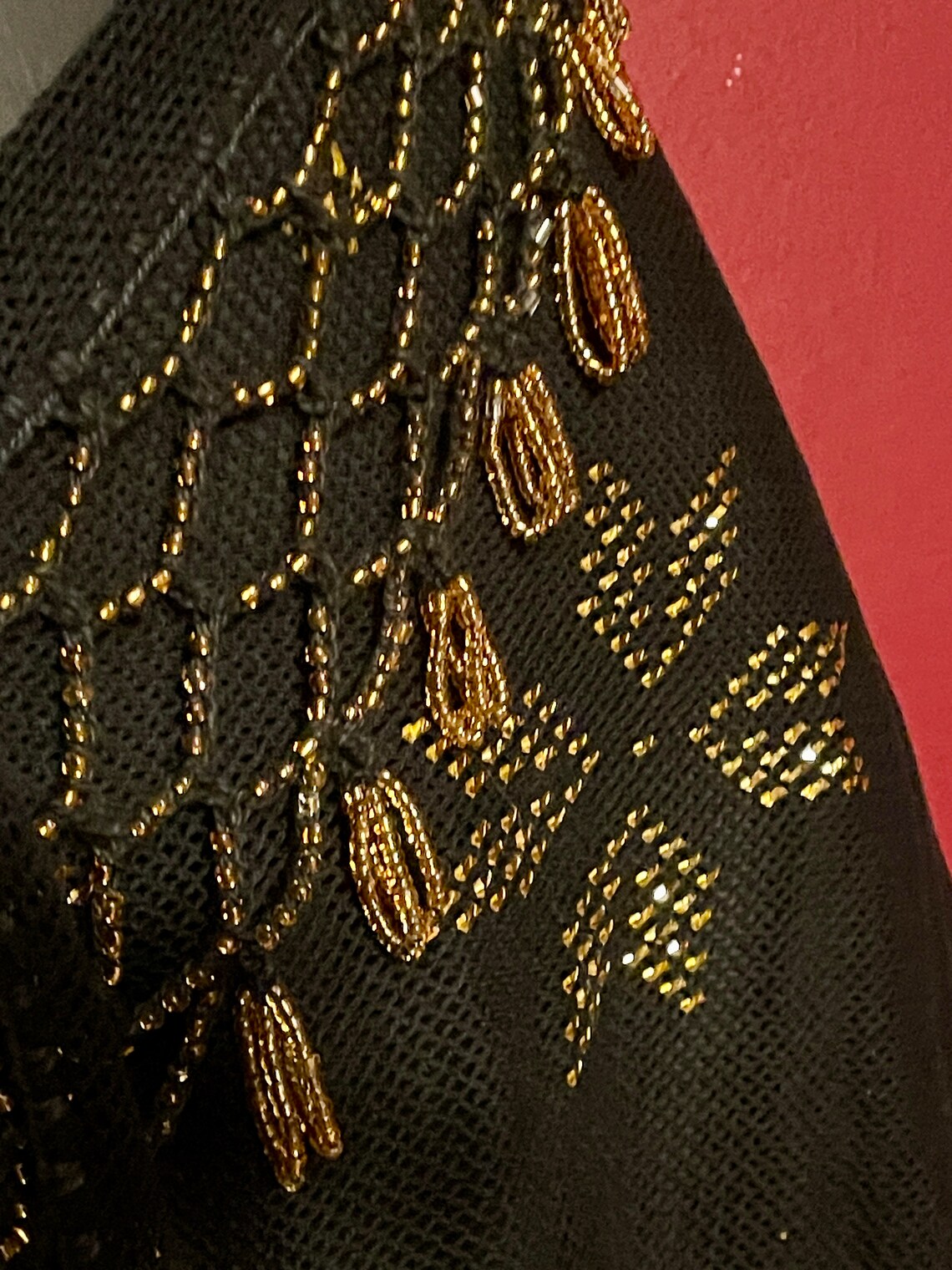 Gold Egyptian Assuit Beaded Hip Scarf Bellydance Hip Scarf - Etsy