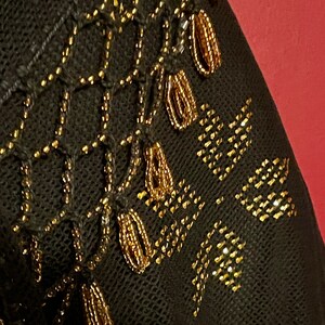 Gold Egyptian Assuit Beaded Hip Scarf Bellydance Hip Scarf - Etsy