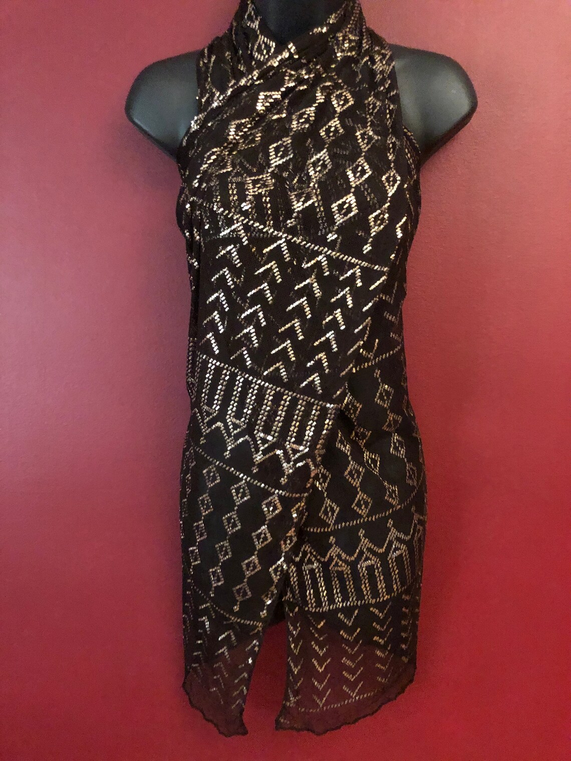 13 Row Egyptian Vintage Assuit Shawl With Silver Bellydance Assuit 1920 ...