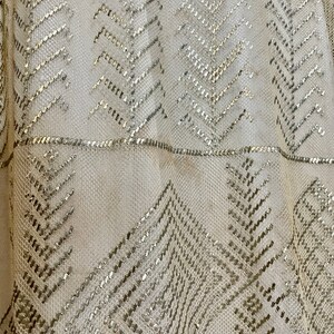 1920's Cream VINTAGE Egyptian ASSUIT W/silver UNIQUE Patterns ...