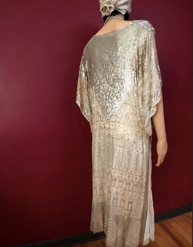 Authentic 1920's Vintage HEAVY HEAVY Assuit Egyptian Dress - Etsy