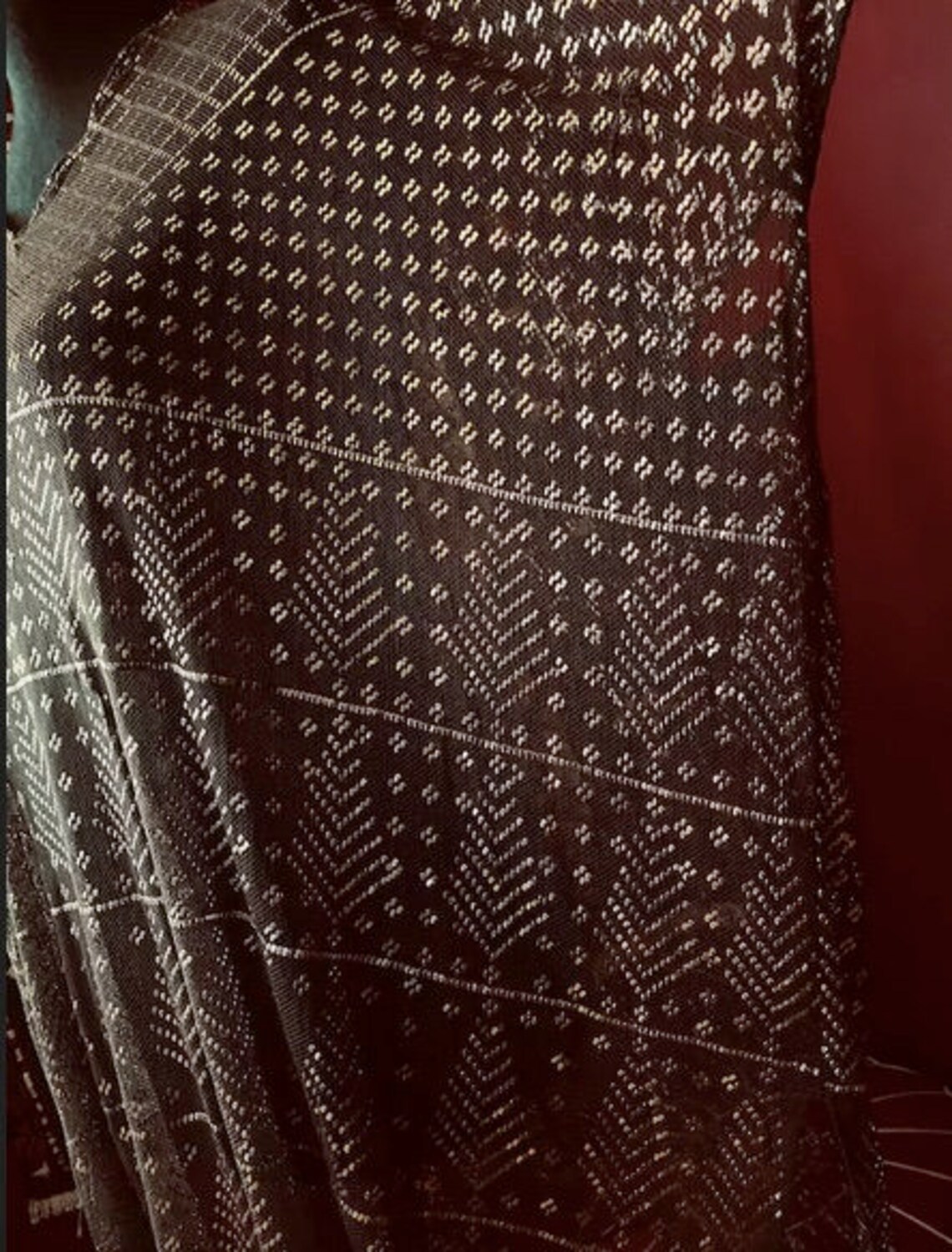 Brown/silver Vintage Egyptian Assuit Tunic 1920's Bellydance/flappr ...