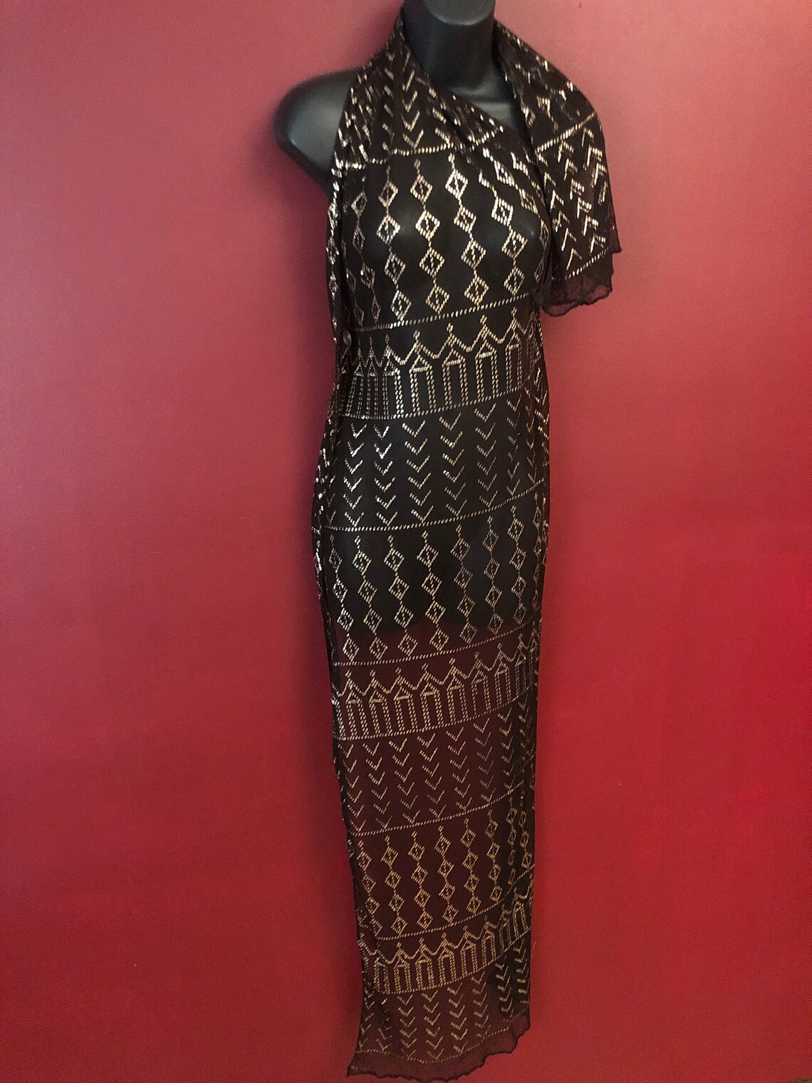 13 Row Egyptian Vintage Assuit Shawl With Silver Bellydance Assuit 1920 ...