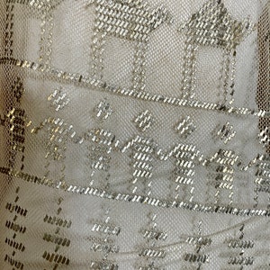 1920's Cream VINTAGE Egyptian ASSUIT W/silver UNIQUE Patterns ...