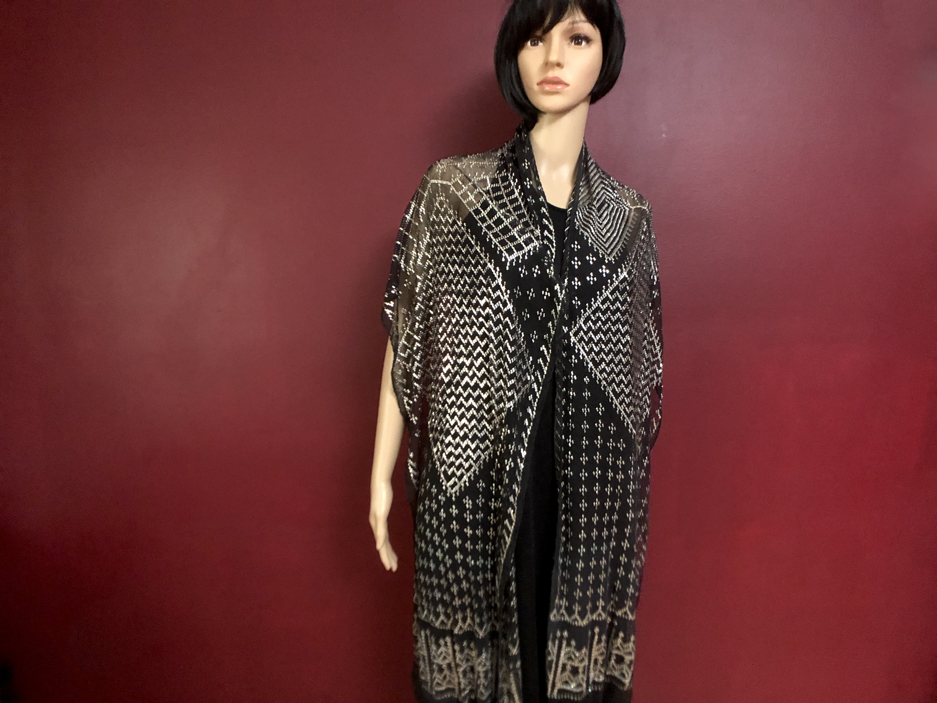 Gorgeous Egyptian VINTAGE Assuit Shawl Bellydance Assuit Egyptian ...