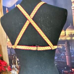 Red Velvet Copper Real VINTAGE Coins Tribal A/B Cup Bra ATS FCBD Style ...