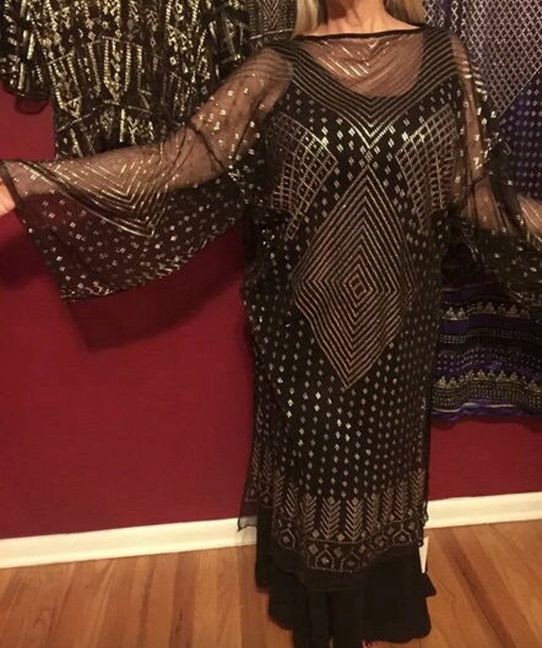 1920s Egyptian Revival Dress ASSUIT DRESS Art Deco Vintage Assuit Dress ...