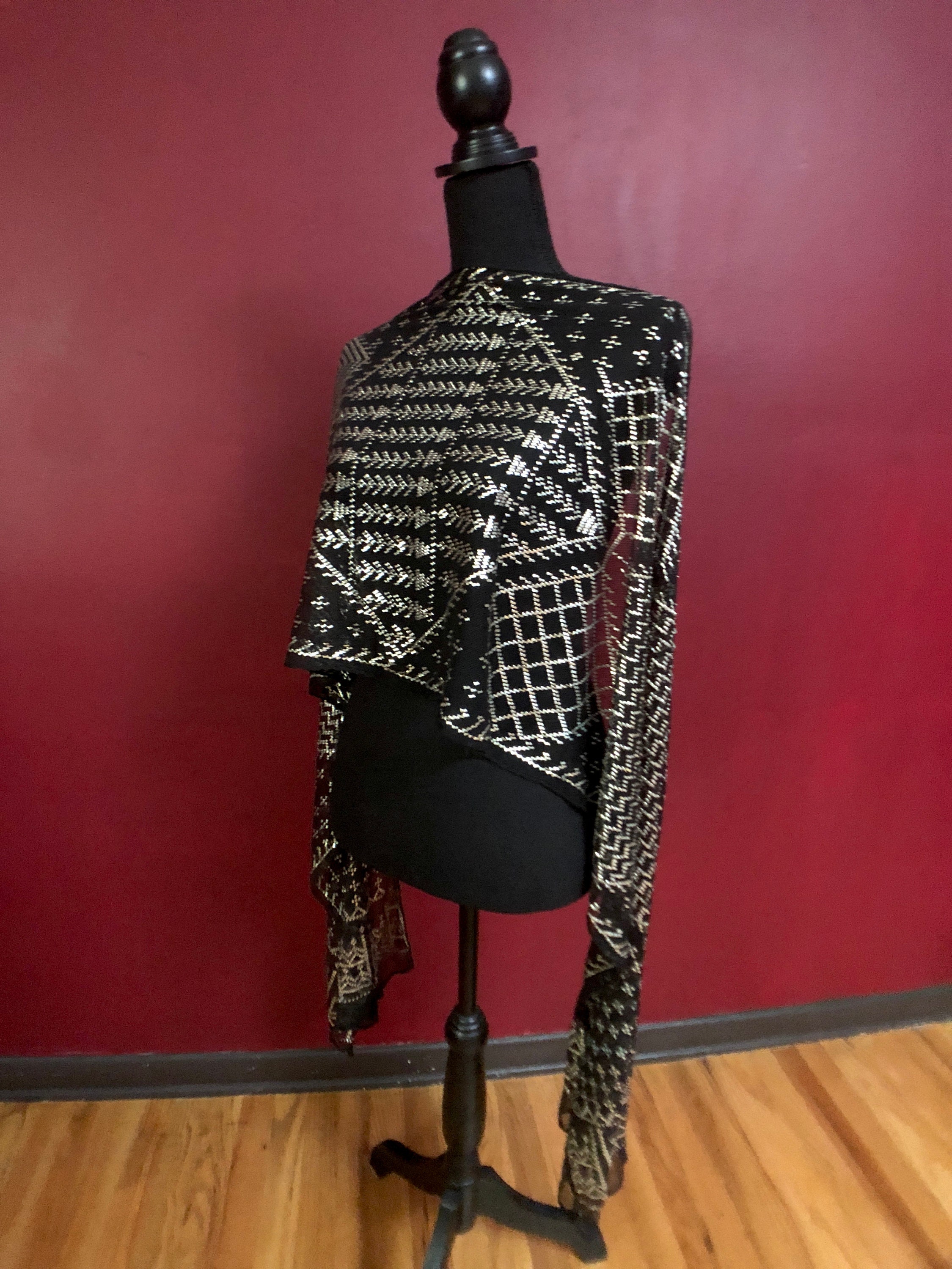 Gorgeous Egyptian VINTAGE Assuit Shawl Bellydance Assuit Egyptian ...