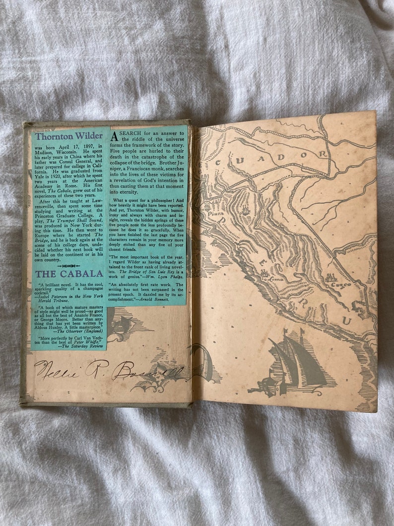 The Bridge of San Luis Rey, 1928 - Etsy