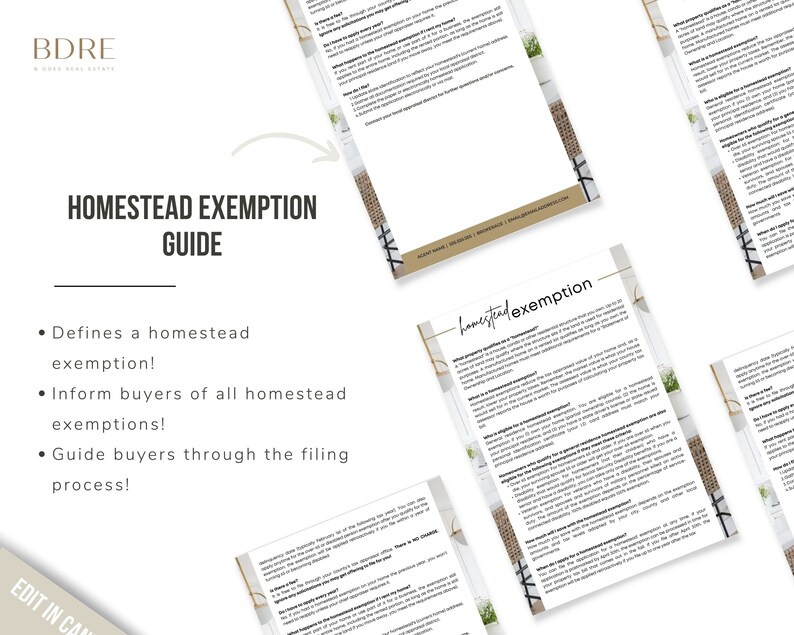 Homestead Exemption | First-time Homebuyers | Real Estate Flyer | Real ...