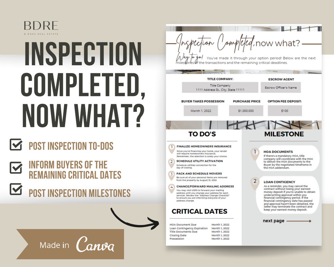 Inspection Completed, Now What? for Buyers | First-time Homebuyers ...
