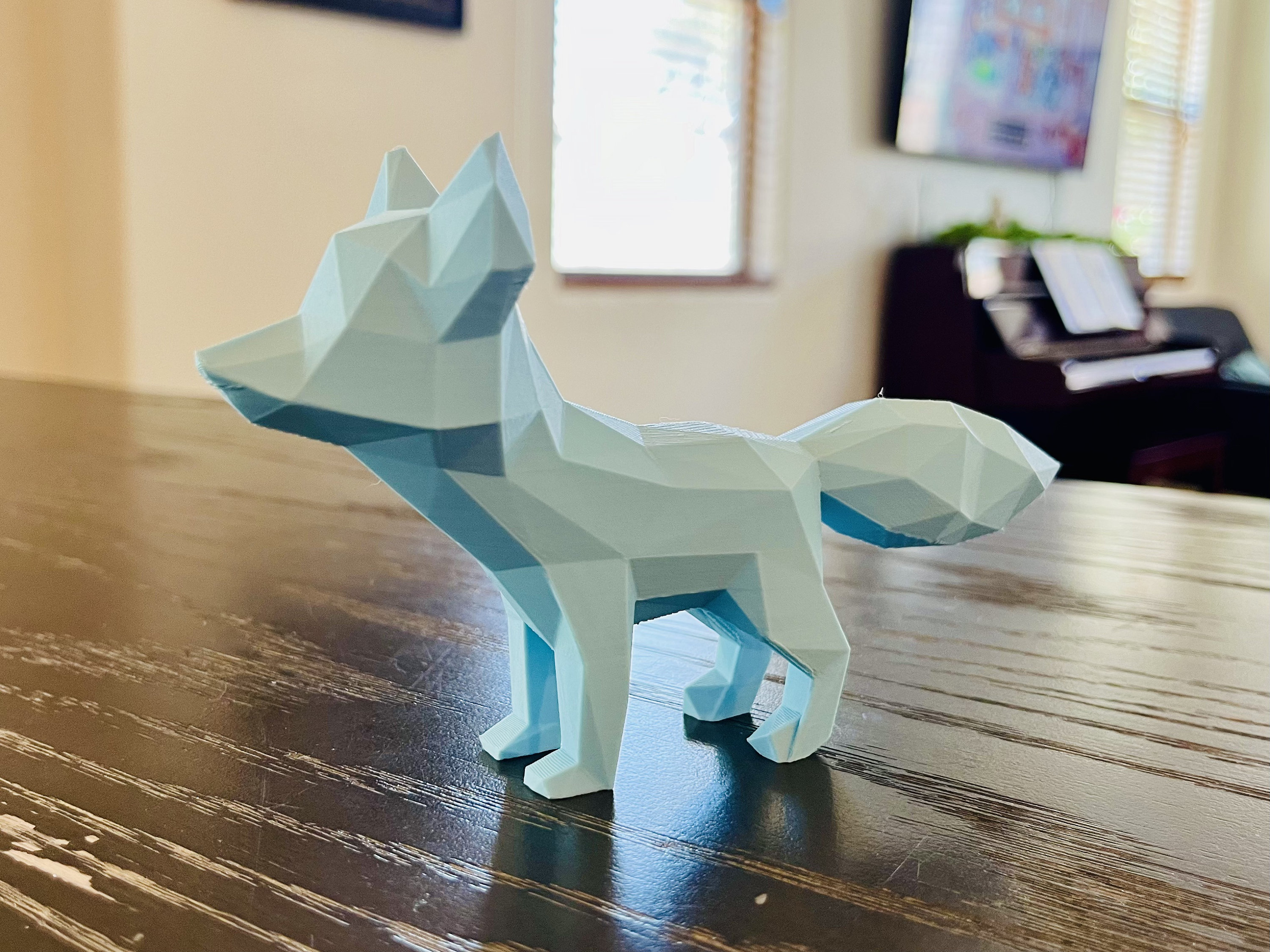 Low Poly Fox | 3D Printed Animal - Etsy