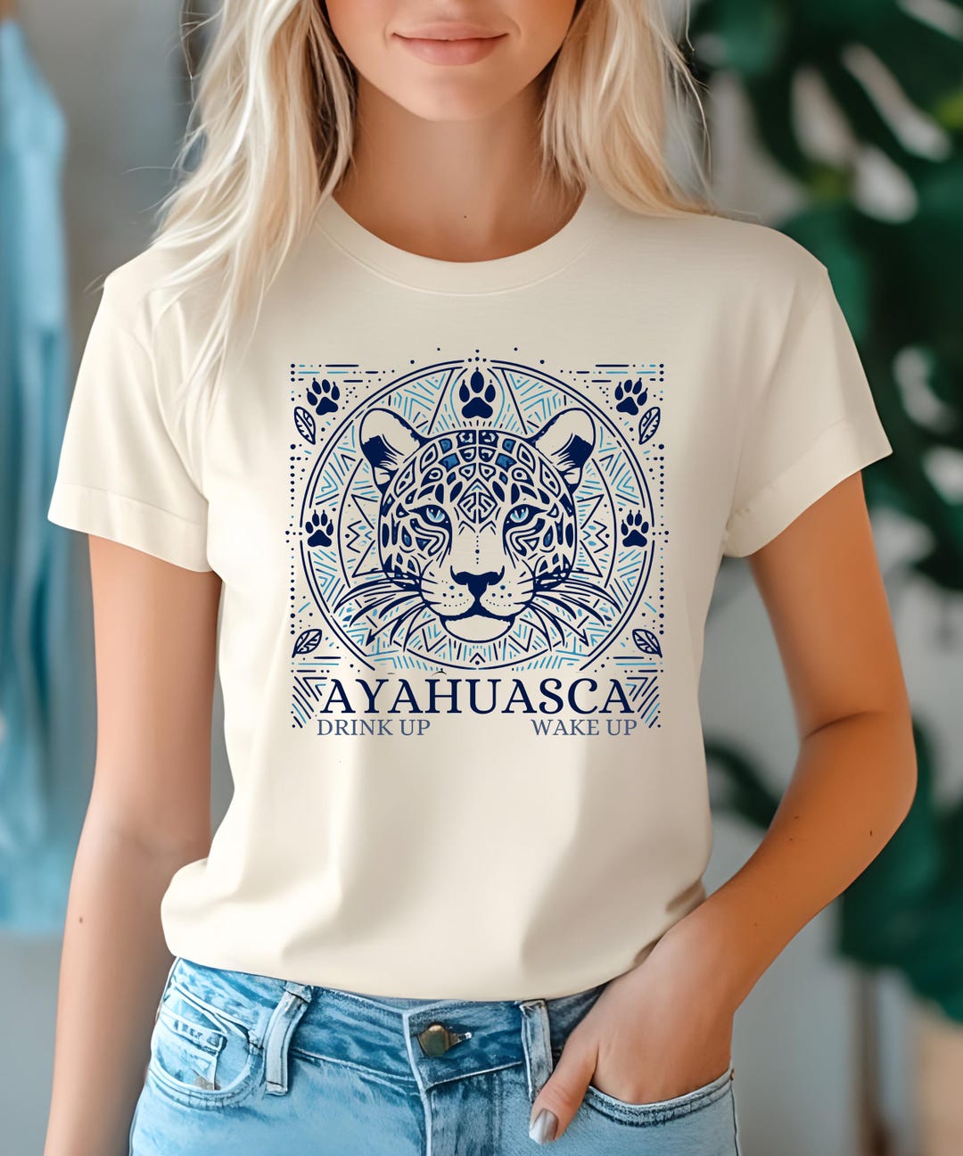 Ayahuasca Ceremony Shirt | Jaguar T-shirt & Shipibo Tee | Comfortable ...