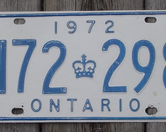Custom Ontario License Plate - Etsy