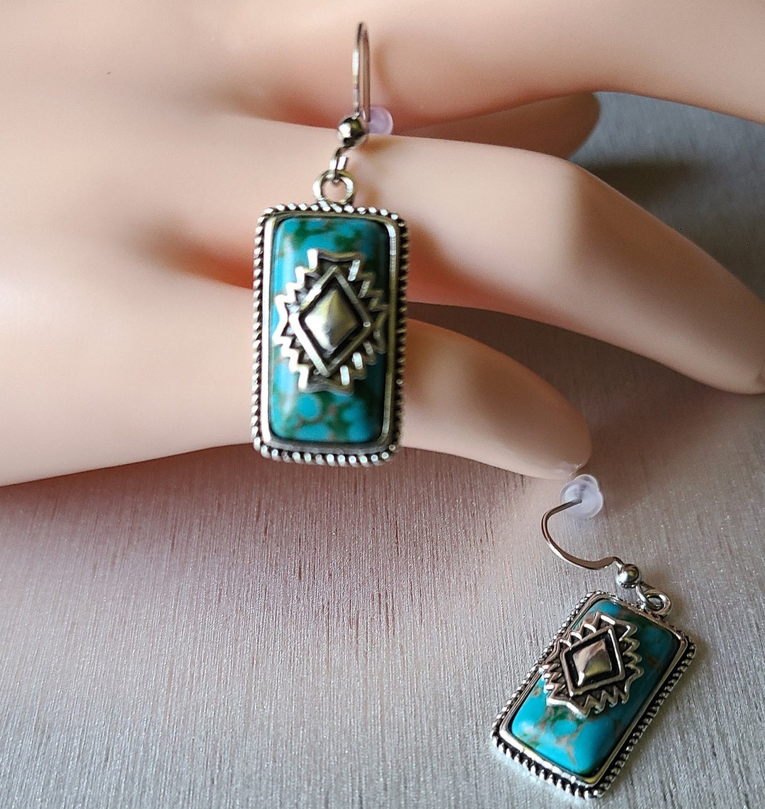Aztec Earrings Design-aztec Jewelry-aztec Dangle Earrings-western ...