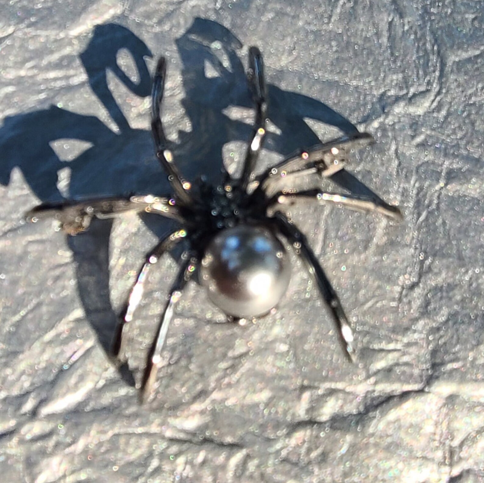 Faux Pearls Spider Broch-spider Broch-spider Pin-halloween - Etsy