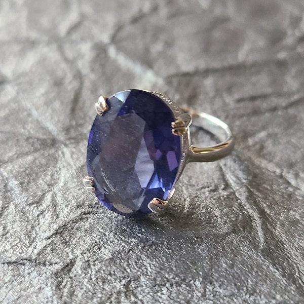 Iolite Ring - Etsy