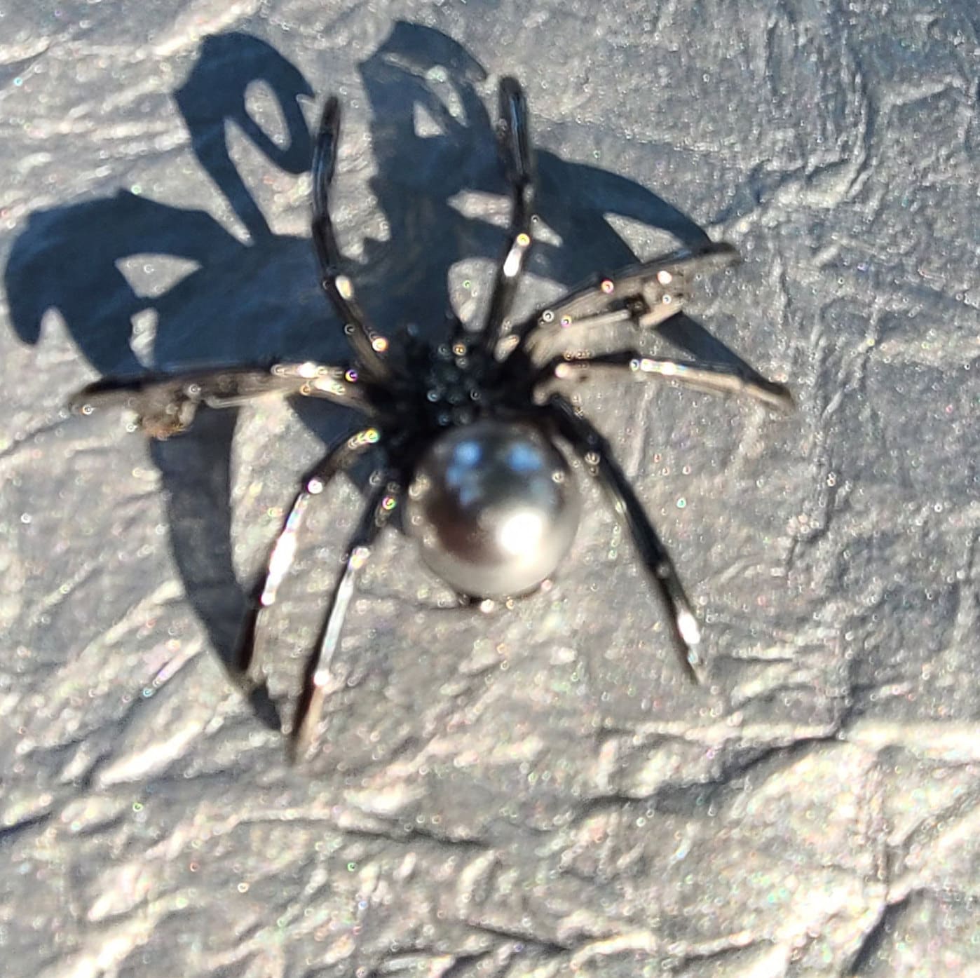 Faux Pearls Spider Broch-spider Broch-spider Pin-halloween - Etsy