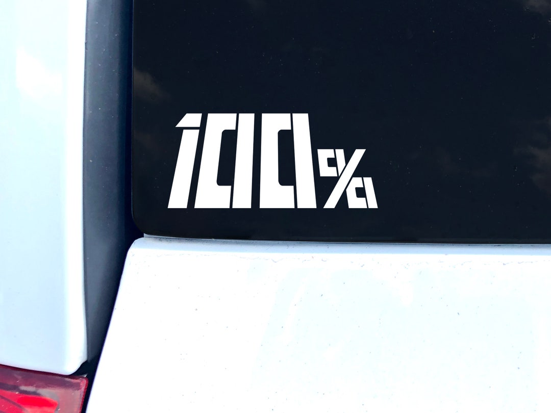 100% | Anime Vinyl Decal - Etsy