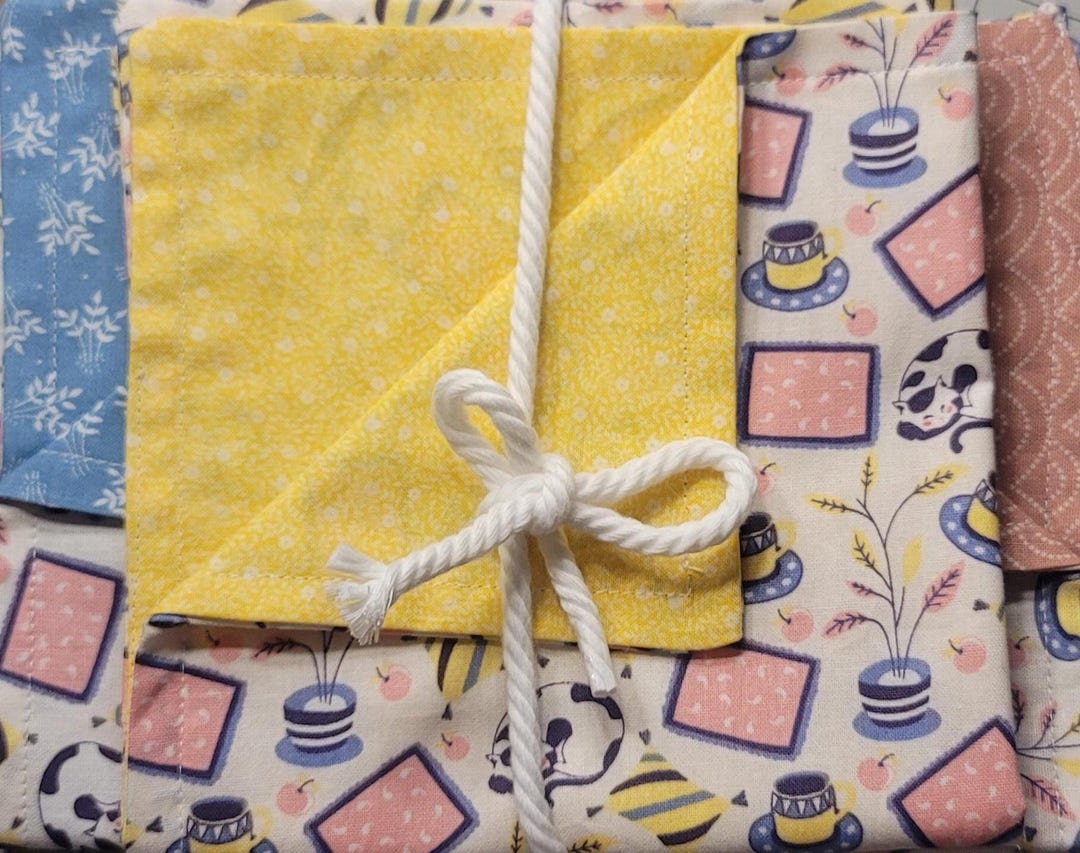 Set of 4 Lap Napkins - Etsy