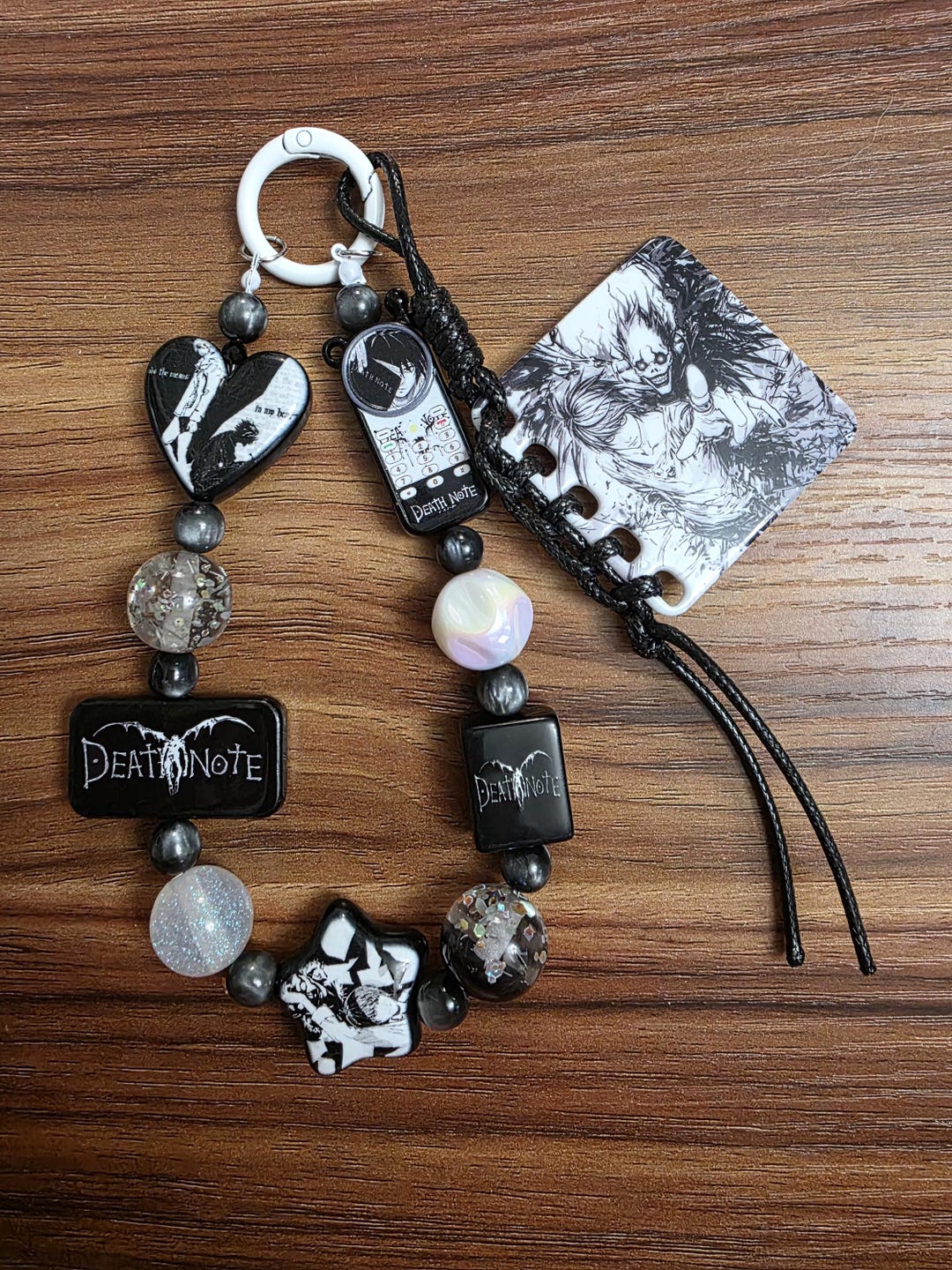 Death Note Anime Beaded Keychain / Bag Charm - Etsy