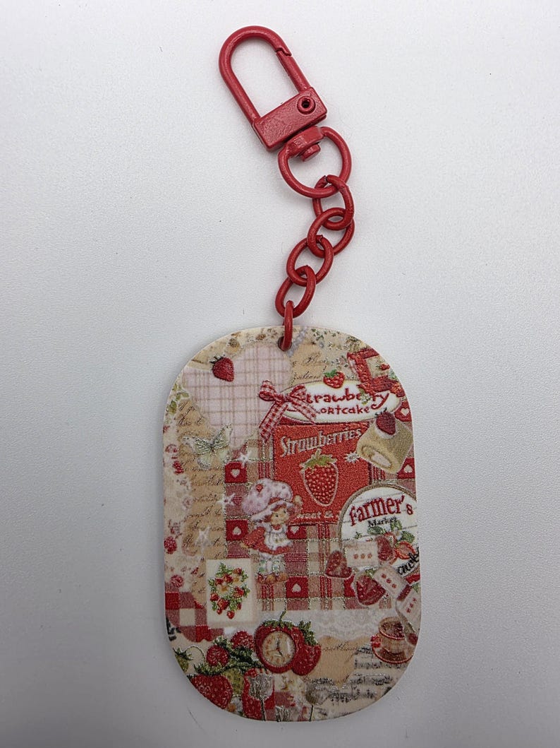 Vintage Berry Girl and Friends Aesthetic Keychain | Character Keychains ...