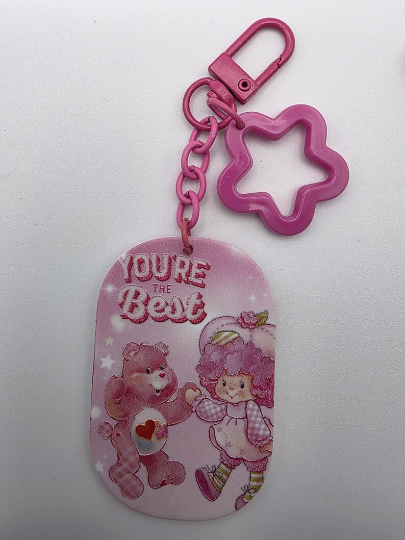 Vintage Berry Girl and Friends Aesthetic Keychain | Character Keychains ...