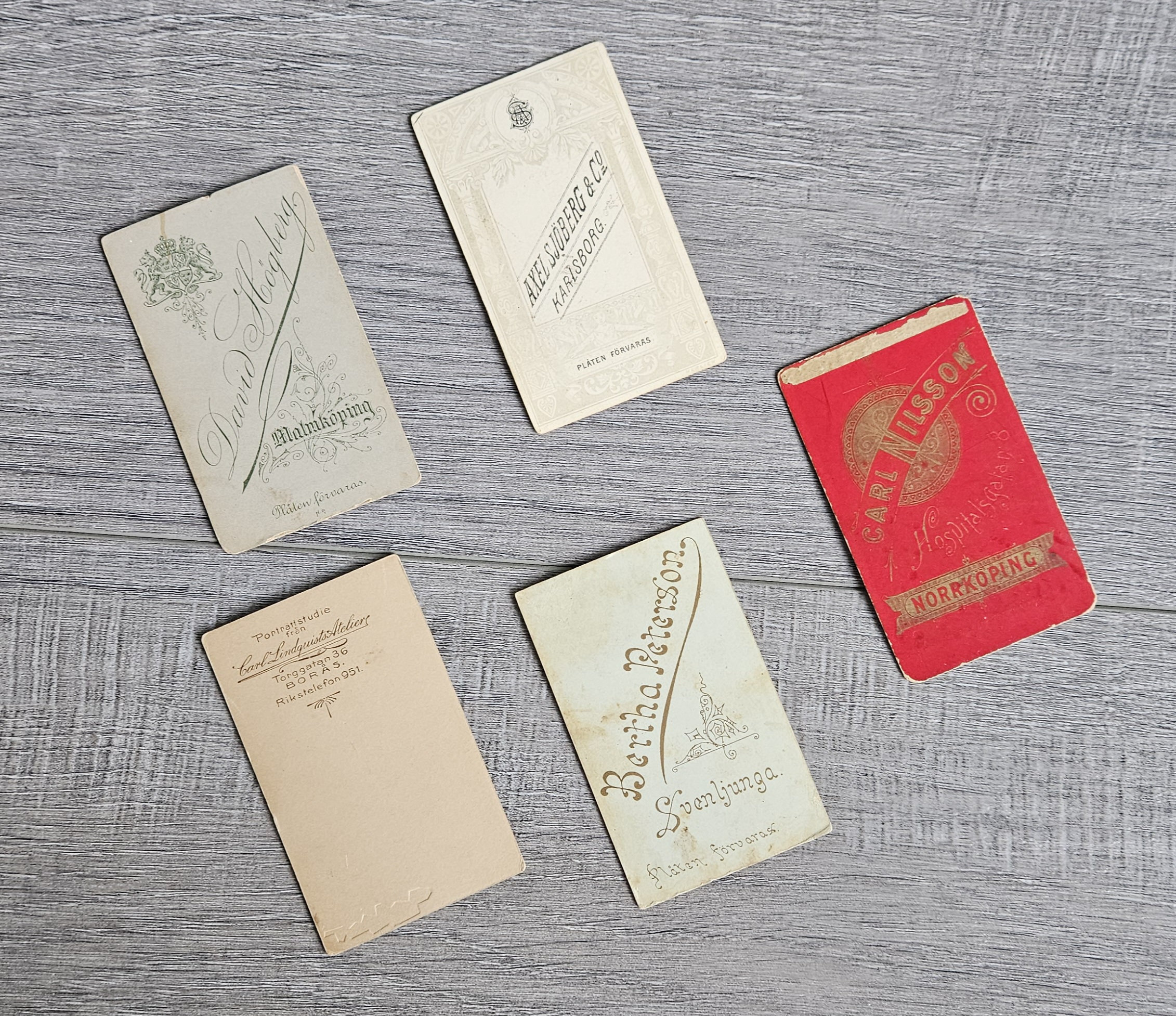 Victorian Style Cabinet Cards Photo Studio Cards Set of - Etsy