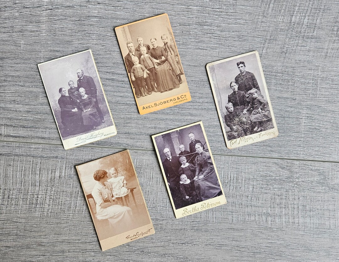 Victorian Style Cabinet Cards Photo Studio Cards Set of - Etsy