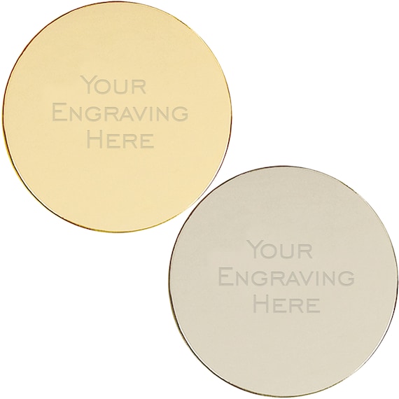 Personalised Engraved Round Metal Trophy Plate 50mm 2 - Etsy UK