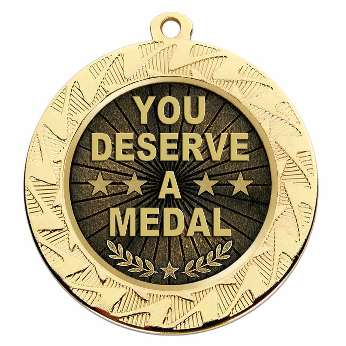 Large Gold Heavyweight You Deserve A Medal Medal 70mm With - Etsy UK